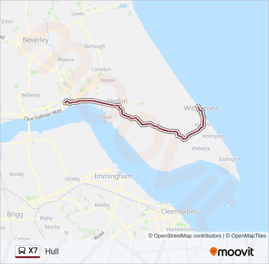 X7 Route: Schedules, Stops & Maps - Hull (Updated)