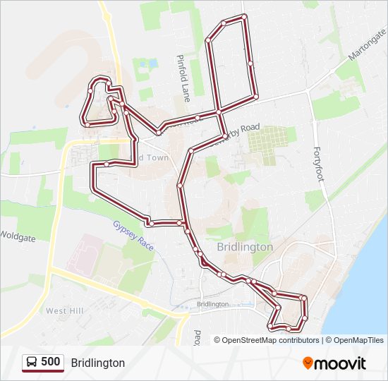 500 Route: Schedules, Stops & Maps - Bridlington Bs (Updated)