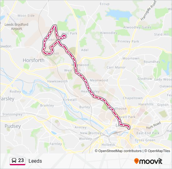 23 Route: Schedules, Stops & Maps - Holt Park (Updated)