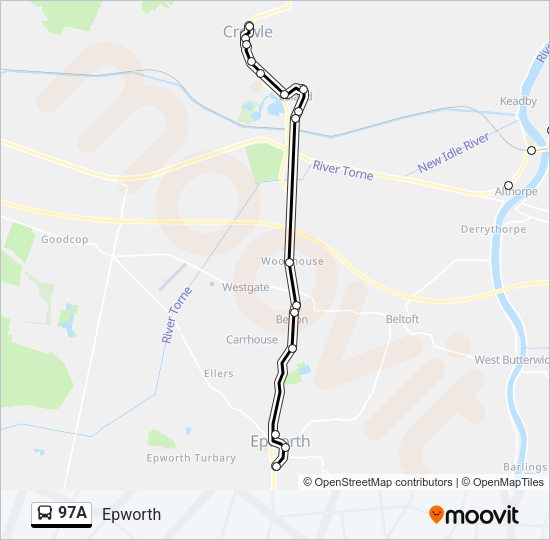 97a Route: Schedules, Stops & Maps - Epworth (Updated)