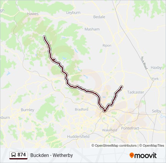 874 Route: Schedules, Stops & Maps - Wetherby (Updated)