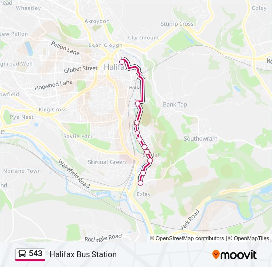 543 Route: Schedules, Stops & Maps - Halifax Bus Station (Updated)