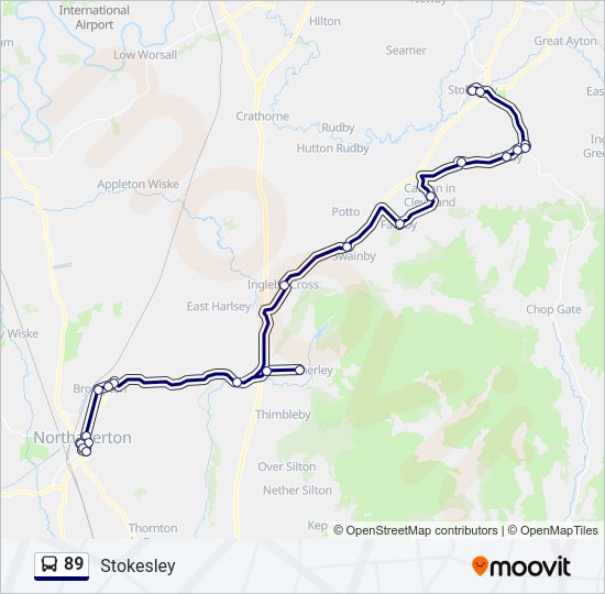89 Route: Schedules, Stops & Maps - Stokesley (Updated)