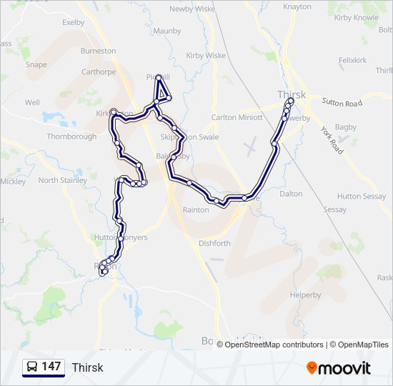 147 Route: Schedules, Stops & Maps - Thirsk (Updated)