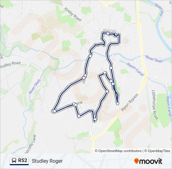 RS2 Route: Schedules, Stops & Maps - Studley Roger (Updated)