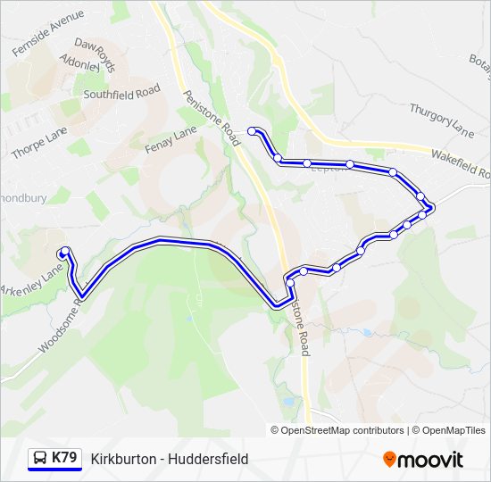 k79 Route: Schedules, Stops & Maps - King James High Sch (Updated)