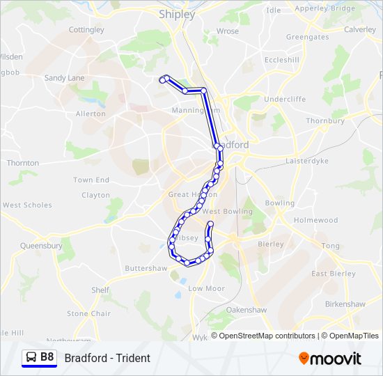B8 Route: Schedules, Stops & Maps - Bankfoot (Updated)
