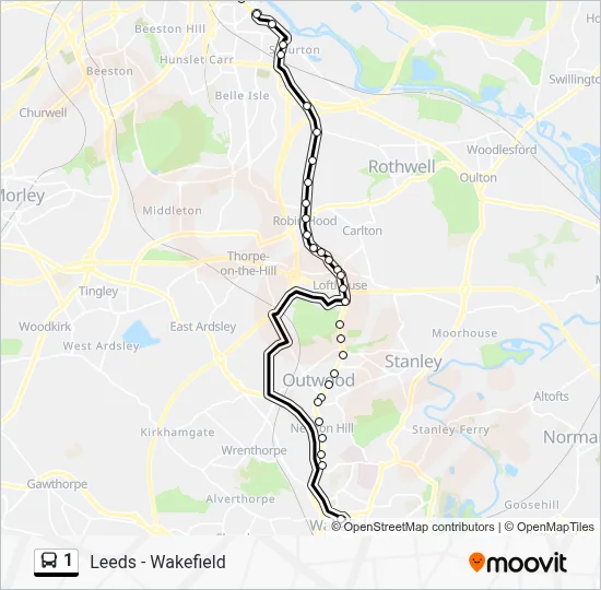 1 Route: Schedules, Stops & Maps - Bus Station Stand 7 (Updated)