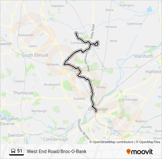 51 Route: Schedules, Stops & Maps - West End Road/Broc-O-Bank (Updated)