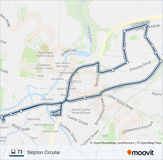 73 Route: Schedules, Stops & Maps - Skipton Circular (Updated)