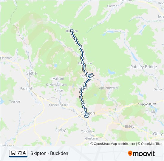 72a Route: Schedules, Stops & Maps - Buckden (Updated)