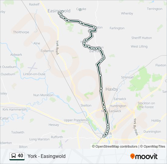 40 Route: Schedules, Stops & Maps - York (Updated)