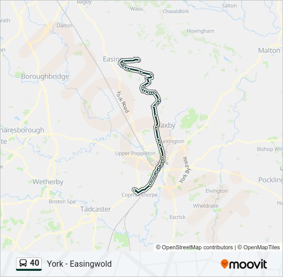 40 Route: Schedules, Stops & Maps - Askham Bryan College (Updated)