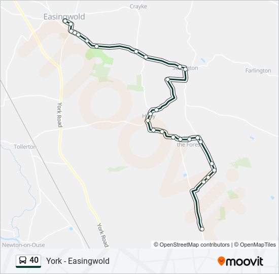 40 Route: Schedules, Stops & Maps - Wigginton (Updated)