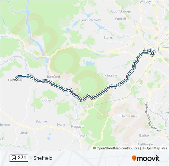 271 Route: Schedules, Stops & Maps - Sheffield Centre (Updated)