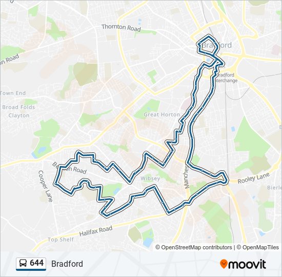 644 Route: Schedules, Stops & Maps - Buttershaw (Updated)