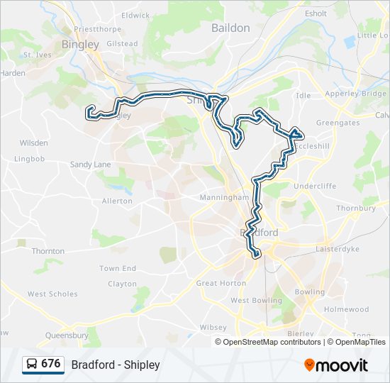 676 Route: Schedules, Stops & Maps - Bradford City Centre (Updated)