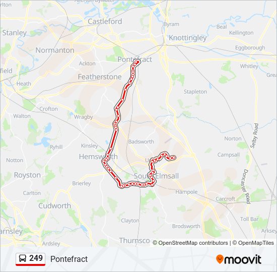 249 Route: Schedules, Stops & Maps - Pontefract (Updated)