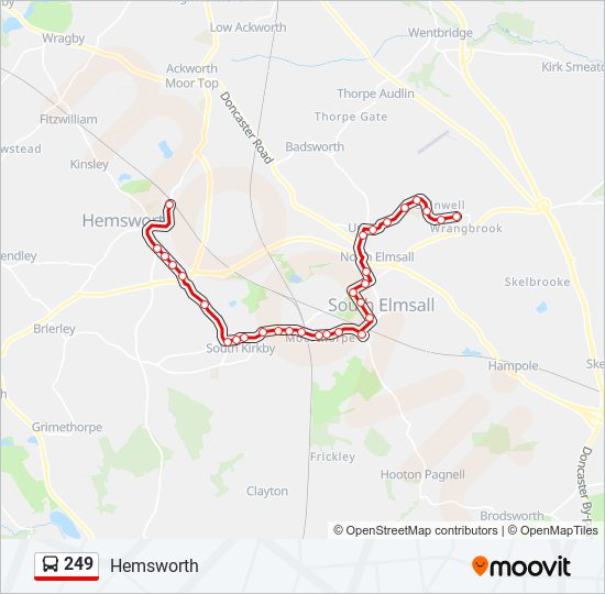 249 Route: Schedules, Stops & Maps - Hemsworth (Updated)