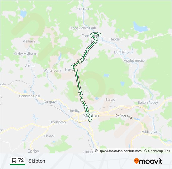 72 Route: Schedules, Stops & Maps - Skipton (Updated)