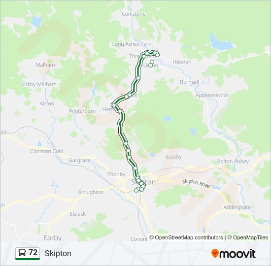 72 Route: Schedules, Stops & Maps - Skipton (Updated)