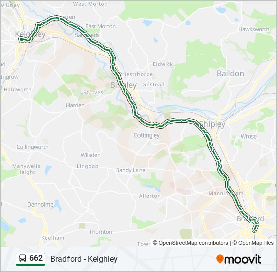 662 Route: Schedules, Stops & Maps - Bradford City Centre (Updated)