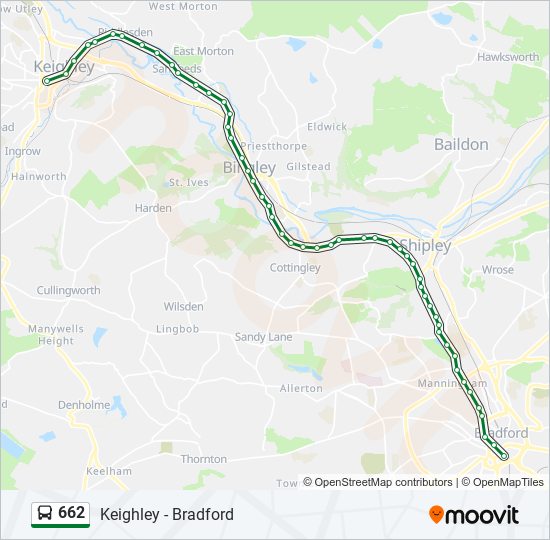 662 Route: Schedules, Stops & Maps - Bradford City Centre (Updated)