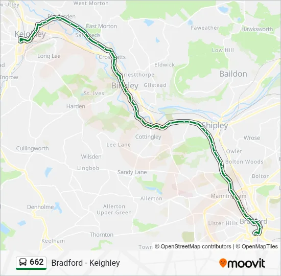 662 Route: Schedules, Stops & Maps - Bradford Intc (Updated)
