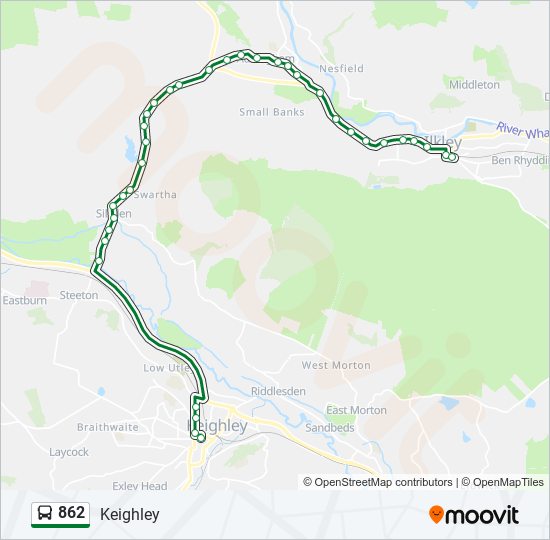 862 Route: Schedules, Stops & Maps - Keighley (Updated)