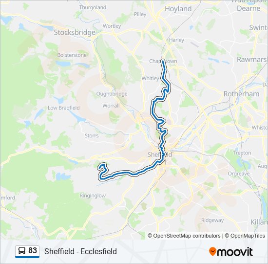 83 Route: Schedules, Stops & Maps - Fulwood (Updated)