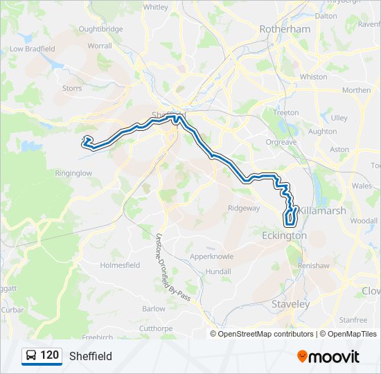 120 Route: Schedules, Stops & Maps - Fulwood (Updated)