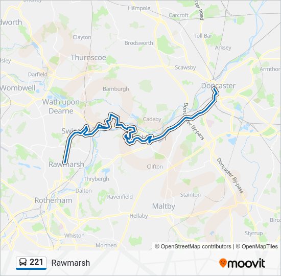 221 Route: Schedules, Stops & Maps - Rawmarsh (Updated)