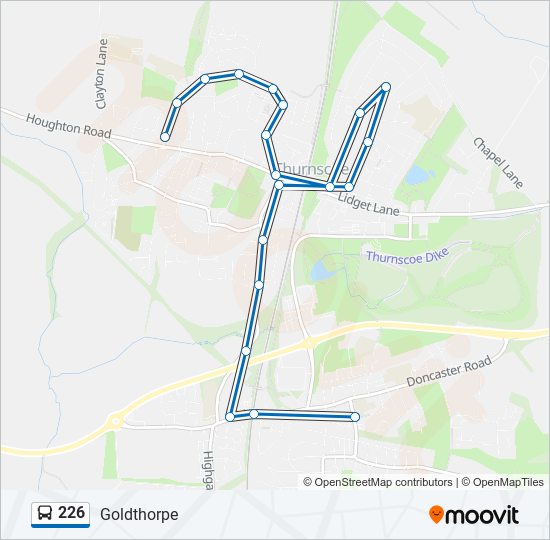 226 Route: Schedules, Stops & Maps - Goldthorpe (Updated)