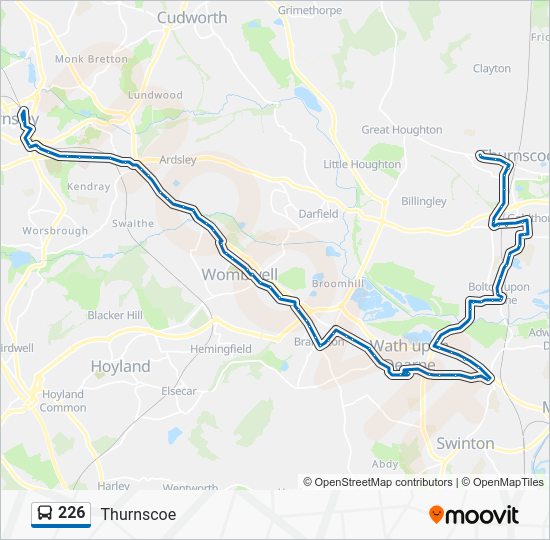 226 Route: Schedules, Stops & Maps - Thurnscoe (Updated)