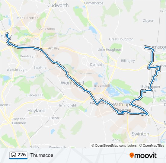 226 Route: Schedules, Stops & Maps - Thurnscoe (Updated)