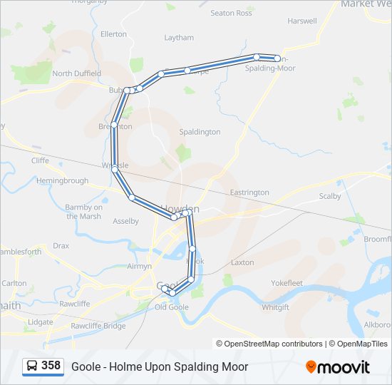 358 Route: Schedules, Stops & Maps - Goole (Updated)
