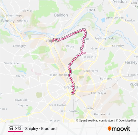 612 Route: Schedules, Stops & Maps - Bradford Intc (Updated)