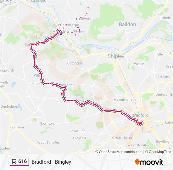 616 Route: Schedules, Stops & Maps - Bradford Intc (Updated)