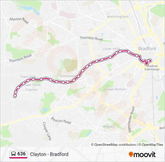 636 Route: Schedules, Stops & Maps - Bradford Intc (Updated)