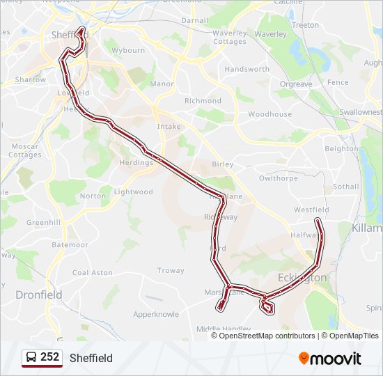 252 Route: Schedules, Stops & Maps - Halfway (Updated)