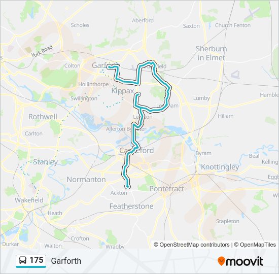 175 Route: Schedules, Stops & Maps - Garforth (Updated)