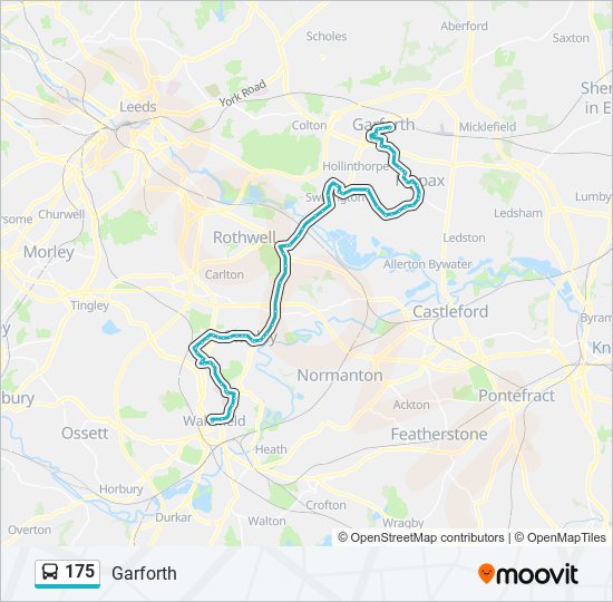 175 Route: Schedules, Stops & Maps - Garforth (Updated)