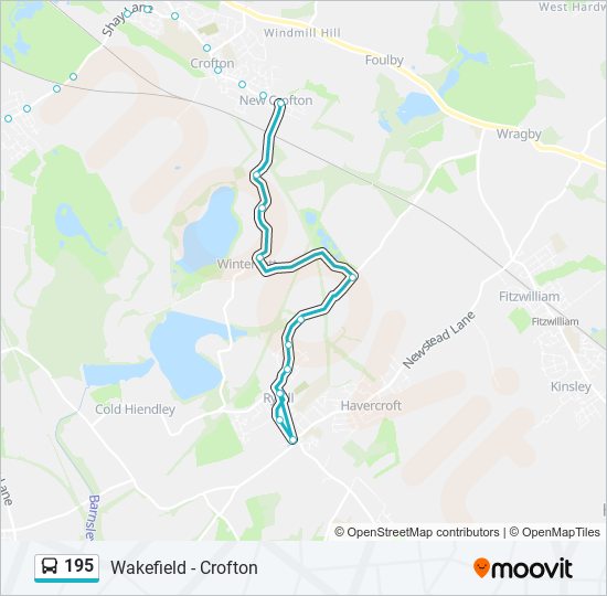 195 Route: Schedules, Stops & Maps - Ryhill (Updated)