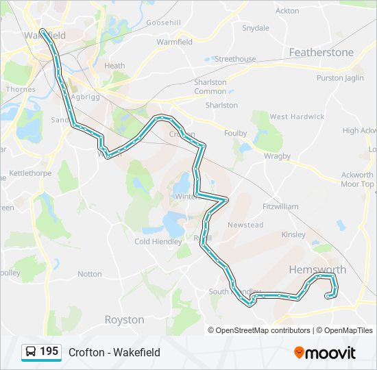 195 Route: Schedules, Stops & Maps - Hemsworth (Updated)