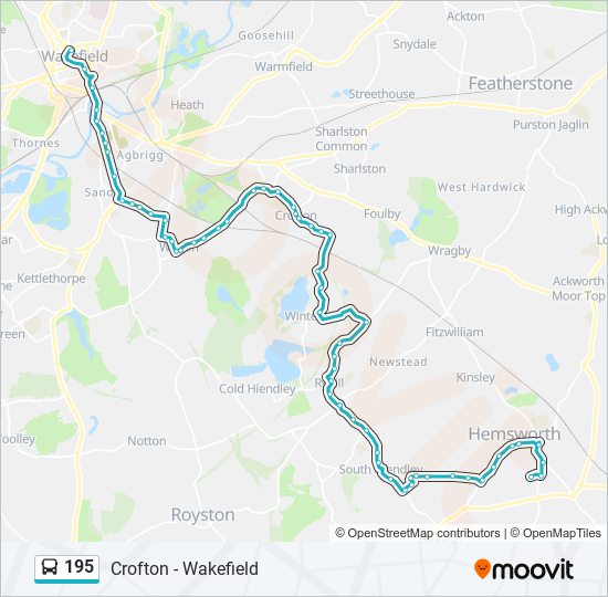 195 Route: Schedules, Stops & Maps - Hemsworth (Updated)