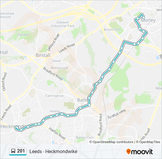 201 Route: Schedules, Stops & Maps - Morley (Updated)