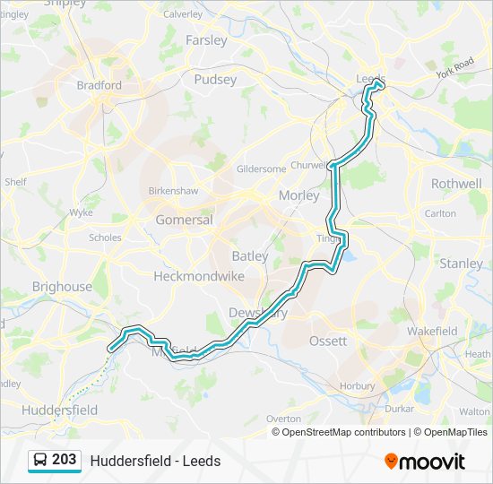 203 Route: Schedules, Stops & Maps - Bus Stn (Updated)