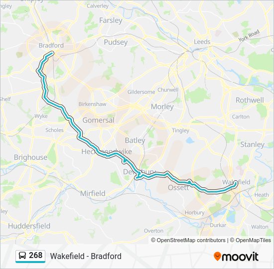 268 Route: Schedules, Stops & Maps - Bus Station (Updated)