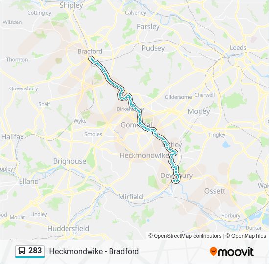 283 Route: Schedules, Stops & Maps - Interchange (Updated)