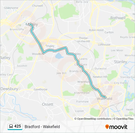425 Route: Schedules, Stops & Maps - Bus Station (Updated)